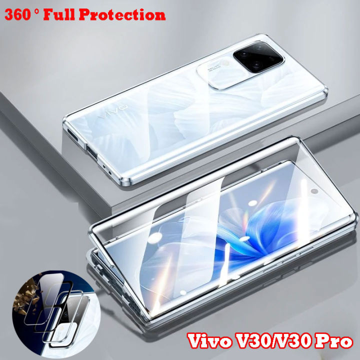 เคส V30E V30e V30Pro สำหรับ Vivo V30 Pro V30Lite V 30 Pro Vivo 5G 2024เคสฝาแข็งแบบพับแฟชั่นสุด ...