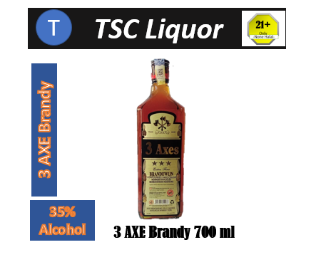 3 Axe Brandy 700ml | Lazada