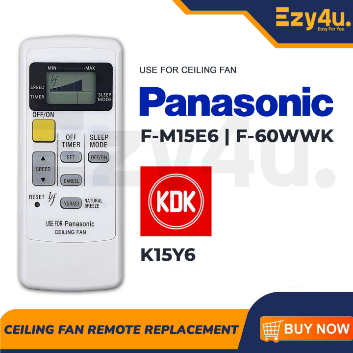 OEM Panasonic KDK Ceiling Fan Remote Control Replacement For K15Y6 F ...