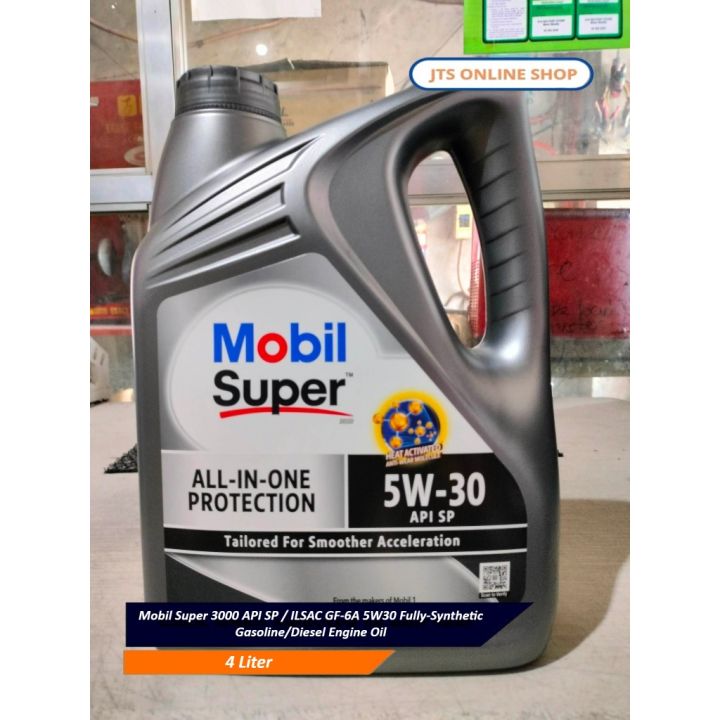 Mobil Super 3000 API SP / ILSAC GF-6A 5W30 Fully-Synthetic Gasoline ...