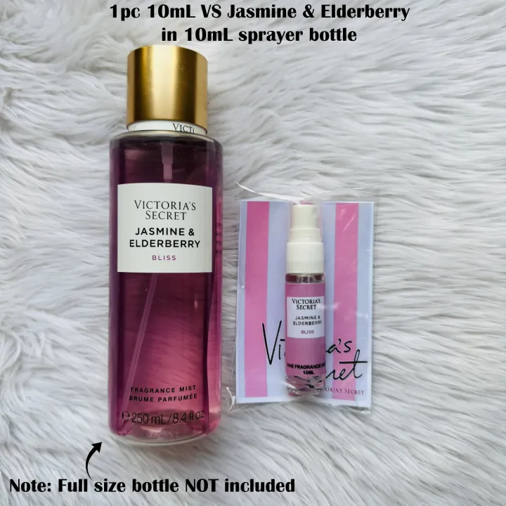 1pc 10mL VS JASMINE & ELDERBERRY Bliss Fragrance Mist | 10mL Sampler Victoria Secret Jasmine ...