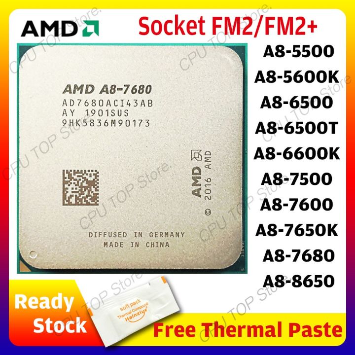 ⚡ AMD A8-Series A8 5500 5600K 6500 6500T 6600K 7500 7600 7650K 7670K ...