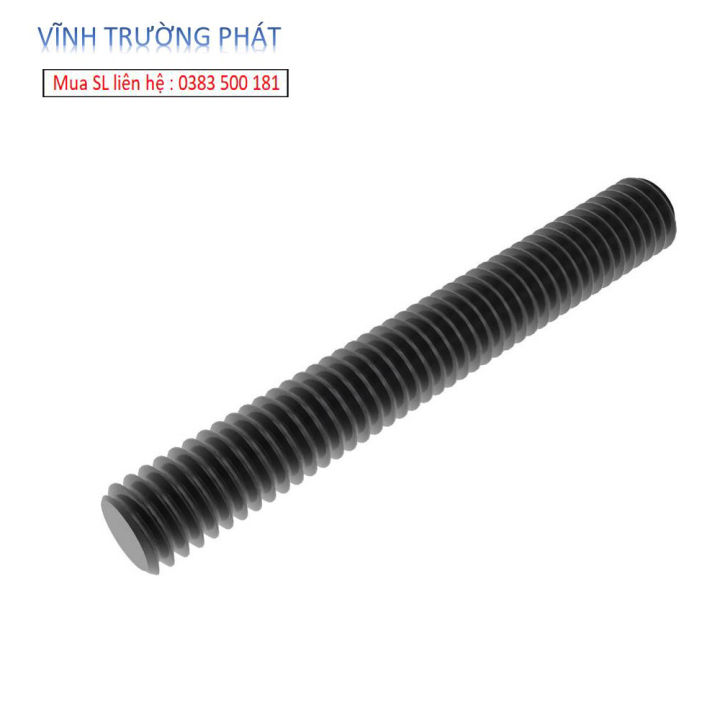 Ty ren thép đen M6/M8/M10/M12/M14/M16/M18/M20/M22/M24 dài 1Mét | Lazada.vn