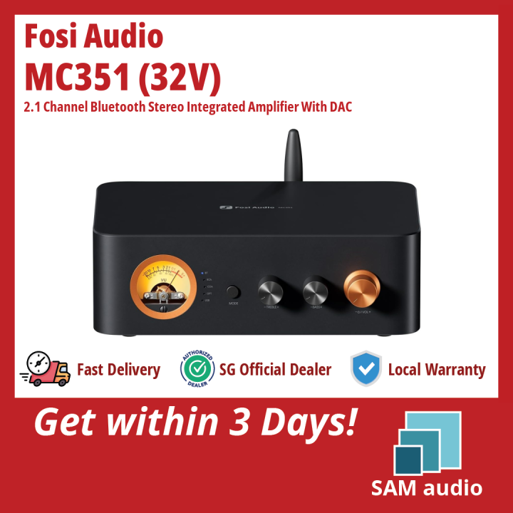[🎶SG] FOSI AUDIO MC351 2.1 Channel Bluetooth Stereo Integrated Amplifier With DAC | Lazada Singapore
