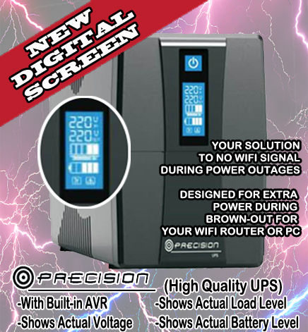 PRECISION 650va UPS with LCD DISPLAY | Lazada PH