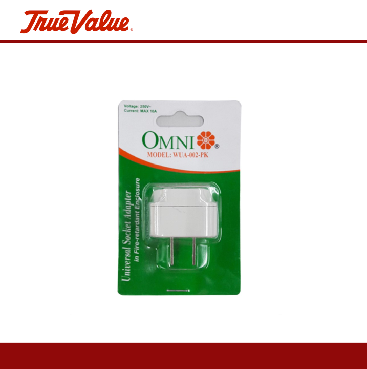 Omni Universal Socket Adapter 10A 250V (WUA-002PK) | Lazada PH