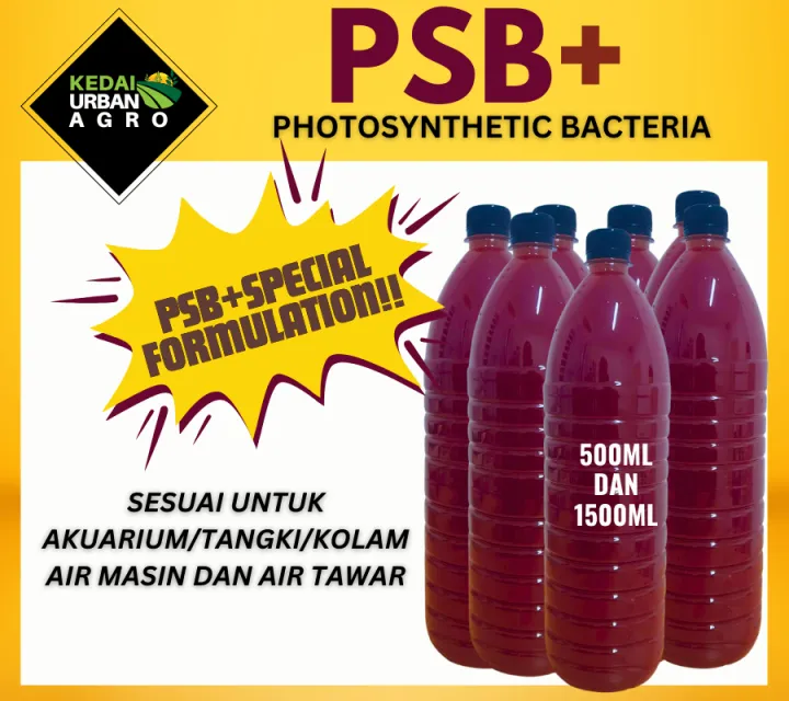 PSB Photosynthetic Bacteria 500ml & 1500ml / Kawalan Kualiti Air ...
