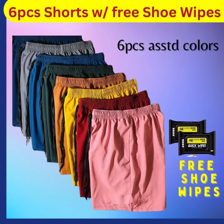 6pcs Taslan Shorts Breathable Unisex Sports Fashion Quick-Drying TASLAN ...