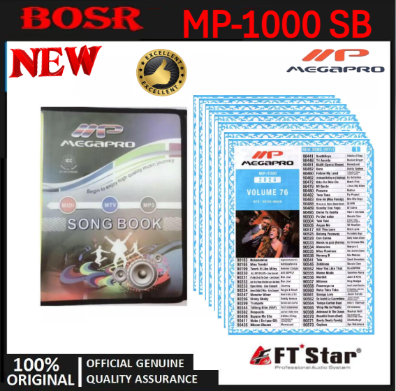 Updated Songbook For MP Megapro MP1000 MP1000pro Danaya MP2000 ...