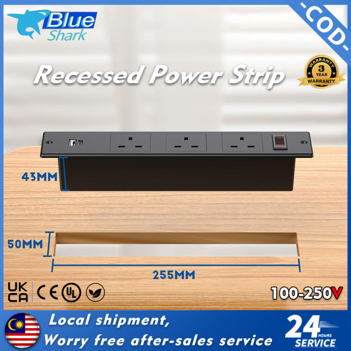 desktop hidden socket Recessed Power Socket Desk Plug Socket with 3 UK ...