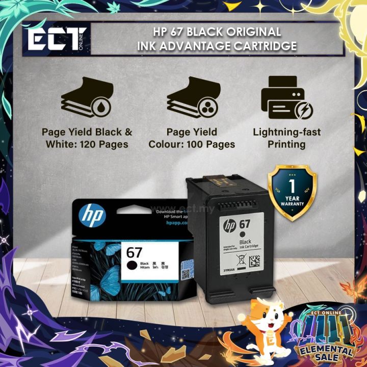 HP 67 / 67XL Black / Tri-color Original Ink Advantage Cartridge | Lazada