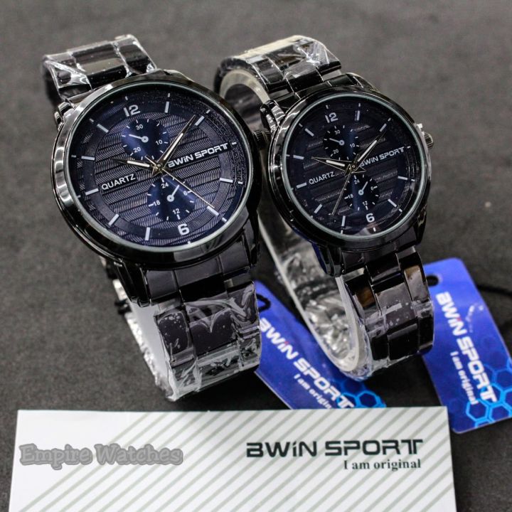Empirewatches Jam Tangan Couple Awin Bwin Sport M1036G M1036L Pria Wanita Cowok Cewek Analog ...