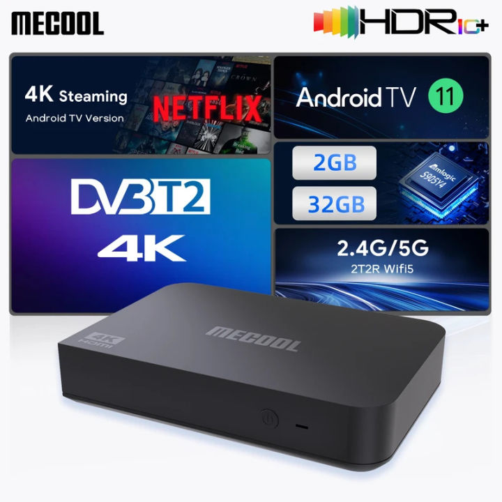 Hộp TV Android MECOOL DVB T2 KT2 với Android 11, được chứng nhận bởi ...