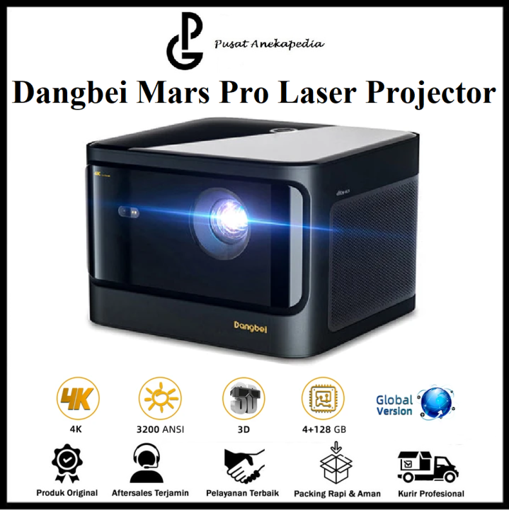 Dangbei Mars Pro 4K Laser Projector 3200 ANSI Lumens Global Version ...