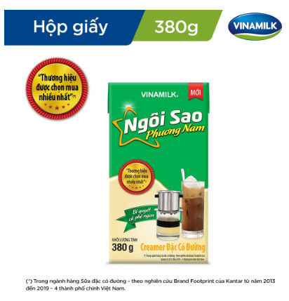 Creamer đặc Ngôi Sao Phương Nam xanh lá - Hộp giấy 380g | Lazada.vn
