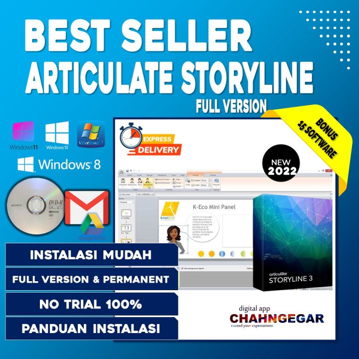Articulate Storyline 3 Profesional (2022) Full version lifetime Software untuk membuat sebuah ...