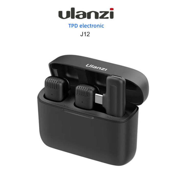 Ulanzi J12 Wireless Lavalier Microphone System ไมโครโฟนไร้สาย | Lazada ...
