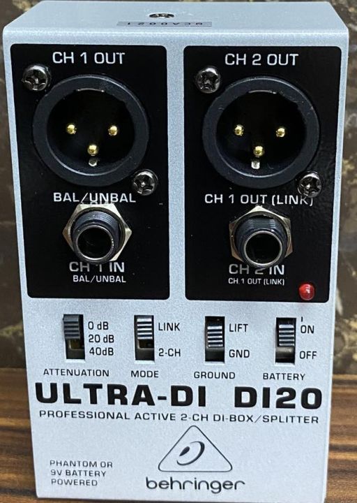 BEHRINGER 2 CHANNEL DI-BOX/SPILLTER DI20 | Lazada PH