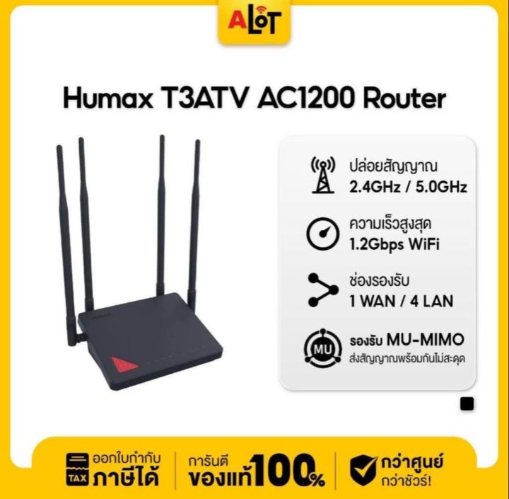 Humax T3ATV AC1200 Router | Lazada.co.th