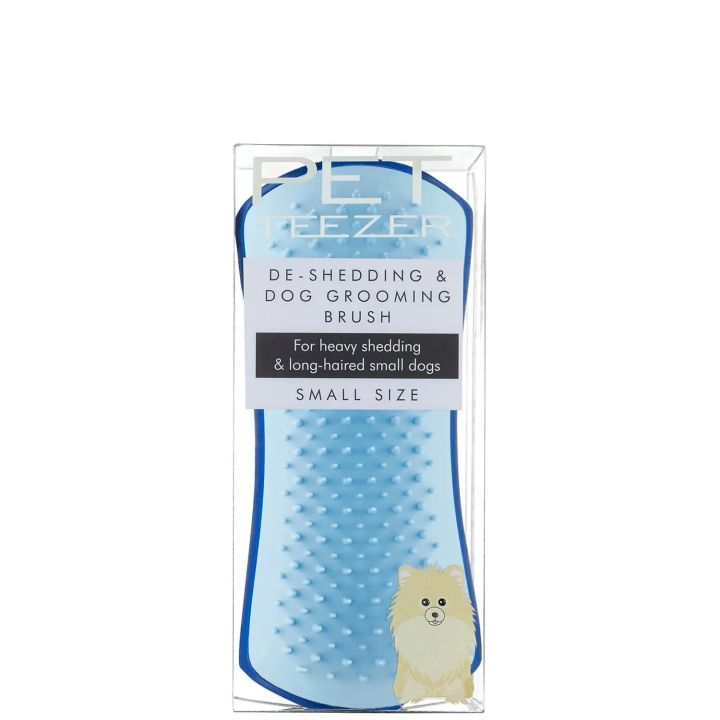 Tangle Teezer Pet Teezer De-Shedding Dog Grooming Brush Small (Navy ...