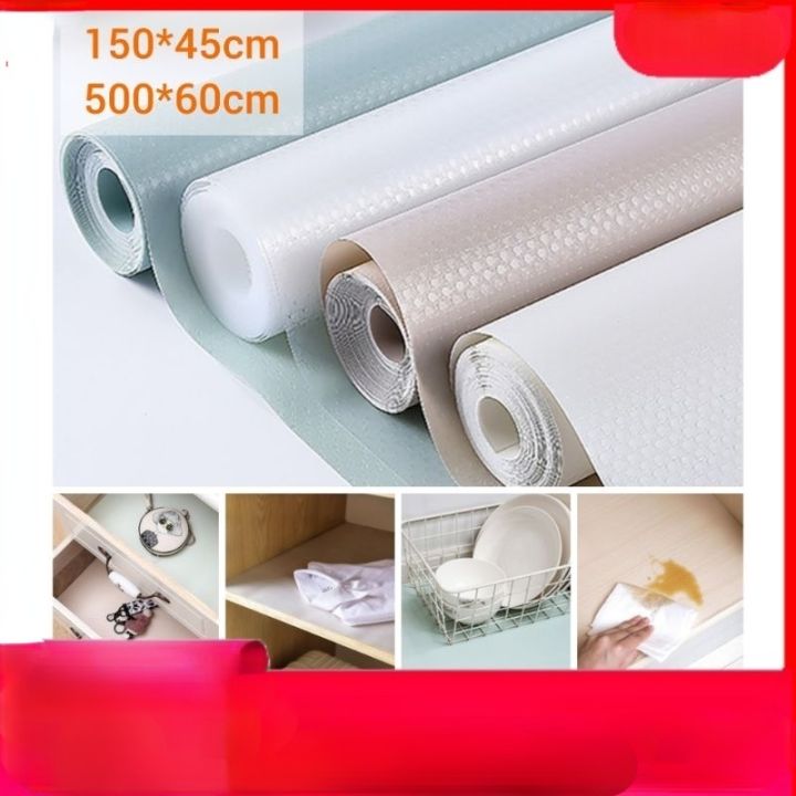 60cm * 500cm Cabinet Mat Non-Slip Waterproof EVA Drawer Mat Cupboard ...