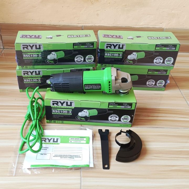 Mesin Gerinda Tangan Ryu 4" Angle Grinder Ryu RSG 100-3 | Lazada Indonesia