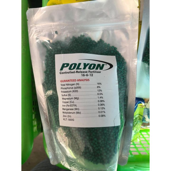 500g Phân xanh Polyon Mỹ, phân xanh Mỹ 16-6-12 chuyên dùng cho hoa lan ...