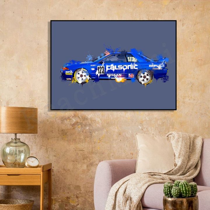 Nissan Skyline R32 GTR Calsonic Print Touring Merchandise, Nissan ...