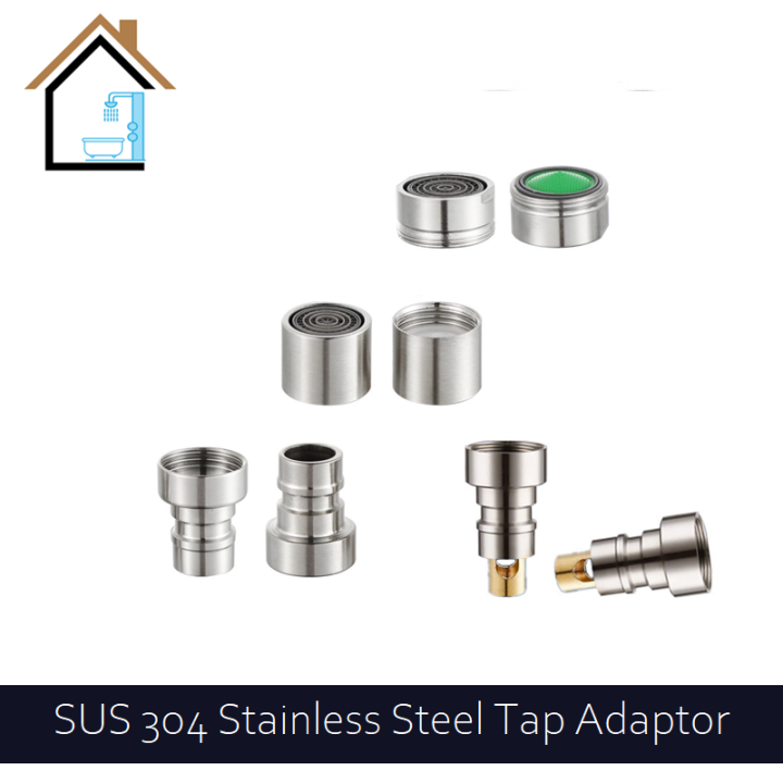 SUS 304 Stainless Steel Tap Connector Tap Nozzle Tap Adaptor for Bib ...