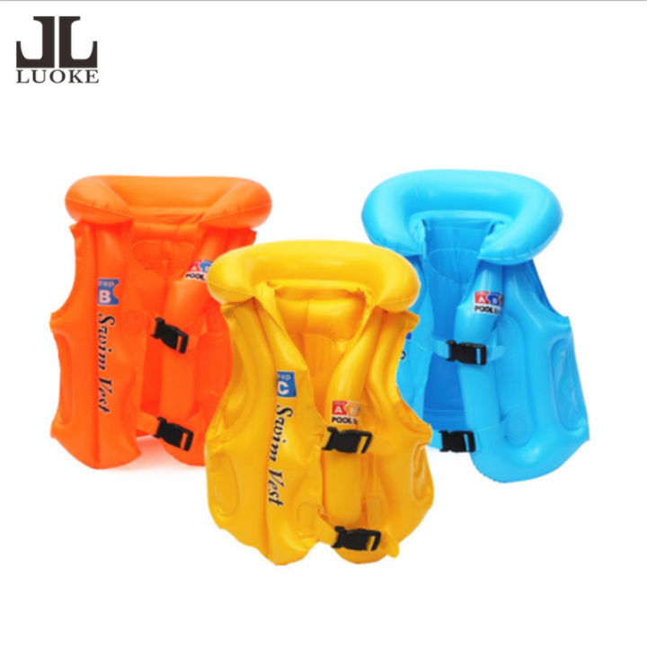 LUOKE Life Jackets Children Inflatable Life Jacket Cartoon Inflatable ...