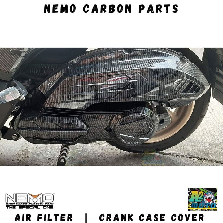 NMAX V2 Aerox V2 Air Filter Crank Case CVT Cover Carbon Garnish Nmax ...