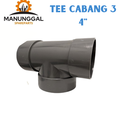 T / Tee GREST 4" inch AW Cabang 3 - FITTING PIPA PVC 4 inci GRES 4in ...