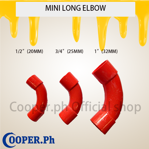 goflex orange mini long elbow 1/2", 3/4",1" UPVC fittings | Lazada PH
