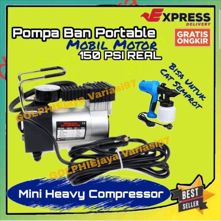 Mesin Kompresor Mini Listrik Angin Dan Cat Kompresor Mini Listrik Untuk ...