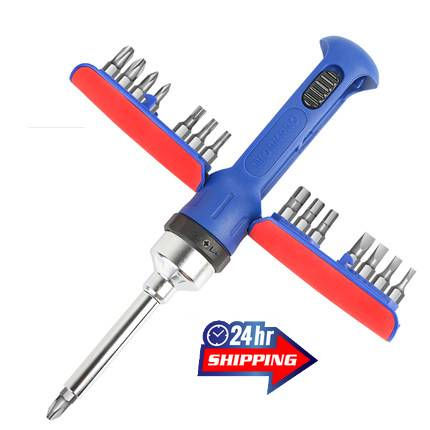 WORKPRO 15-in-1 Multi-Bit Ratcheting Screwdriver Quick-load W000855N ...