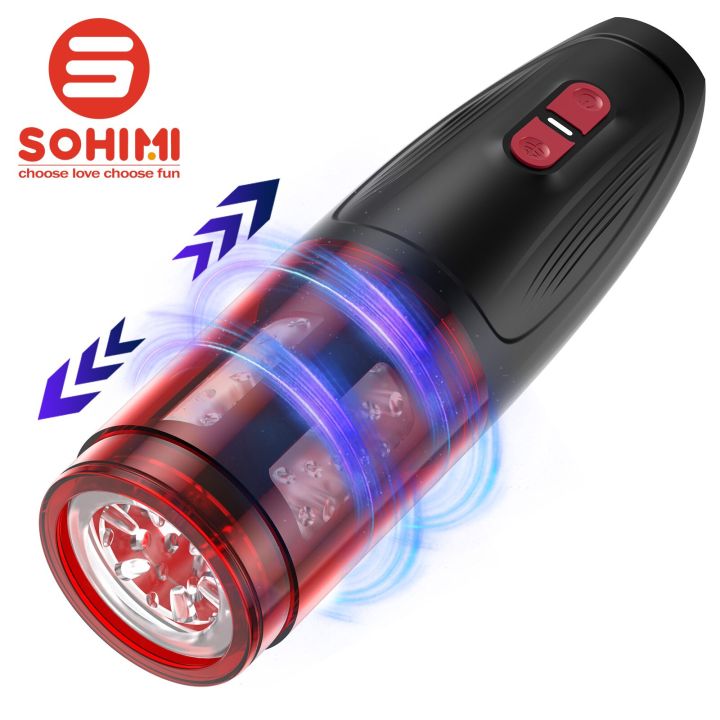 behavior Sohimi Automatic Male Masturbator Thrusting Cup Soft Realistic s Training Sex Toys ...