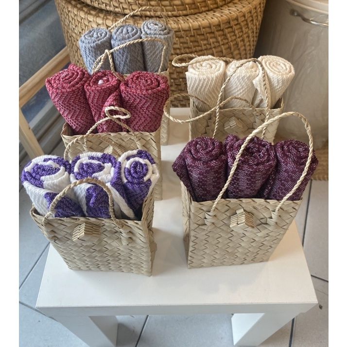 Inabel handtowels tea towel souvenir in native reusable bag set of 6 ...