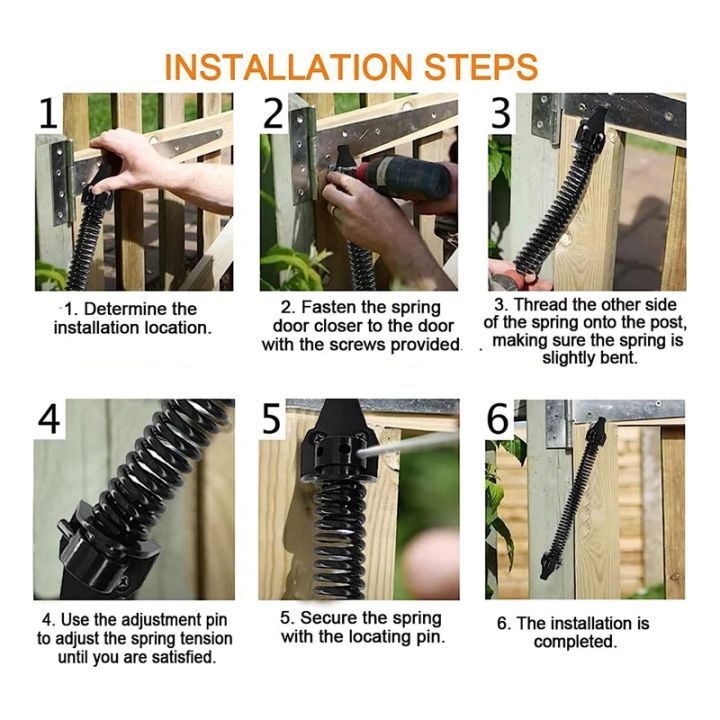 Tension Spring Adjustable Door Closer Automatic Door Closer Gate ...