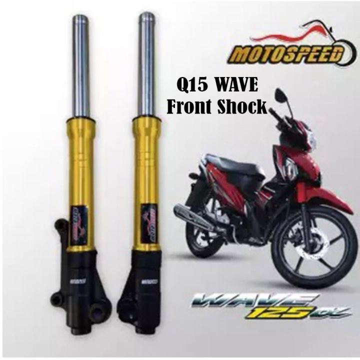 MOTOSPEED Q15 Honda Wave 125 Front Fork Shock Suspension (GOLD) | Lazada PH