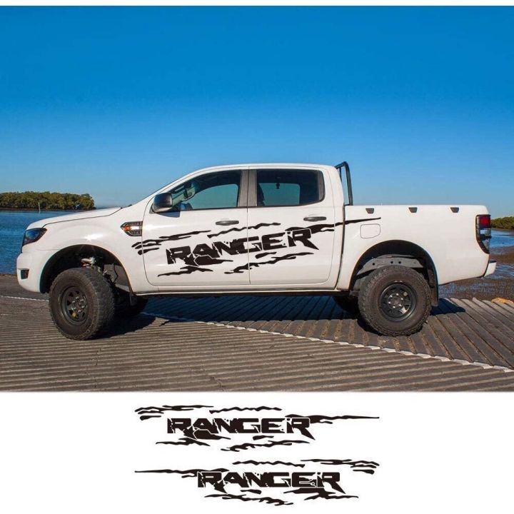 x2 car door side stickers for Ford Ranger Raptor Pickup body decoration ...