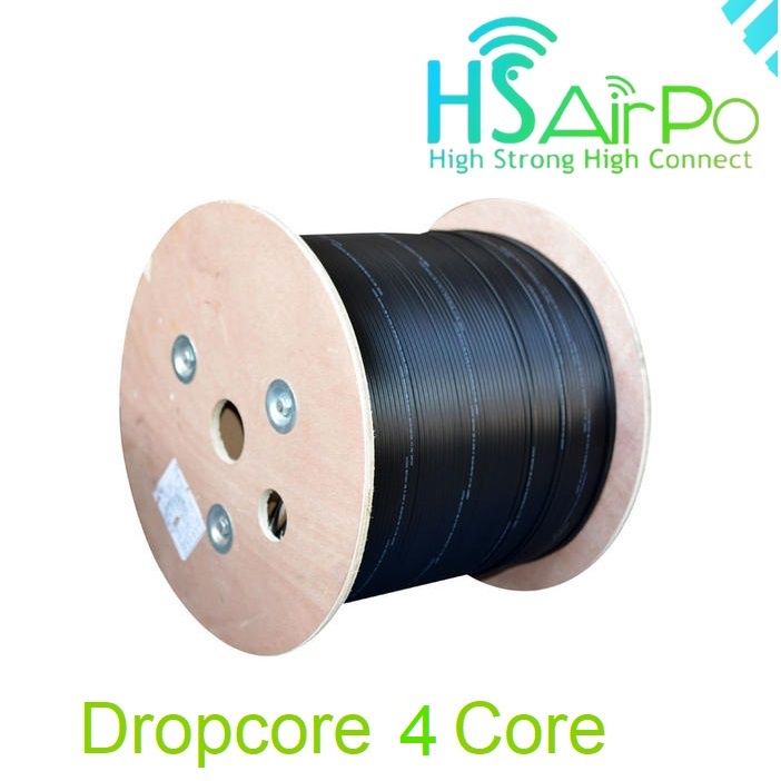 HSAirPO HS-GJYFXCH-4C6A Kabel FO Fiber Optik Dropcore 4 Core 1KM 1000 ...