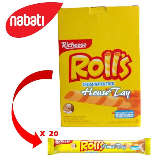 Nabati Richeese Roll's Cheese 20's x 8g | Lazada