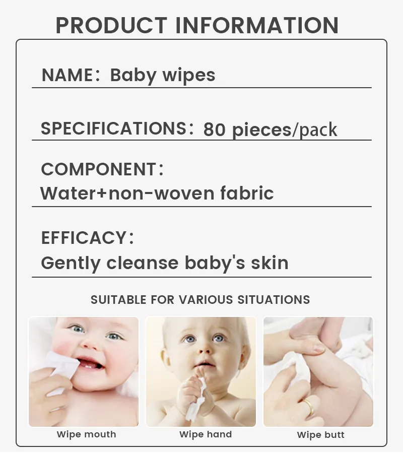 20 PCS baby wipes and tissue Combo Unscented baby wipes 10 packs 80 ...