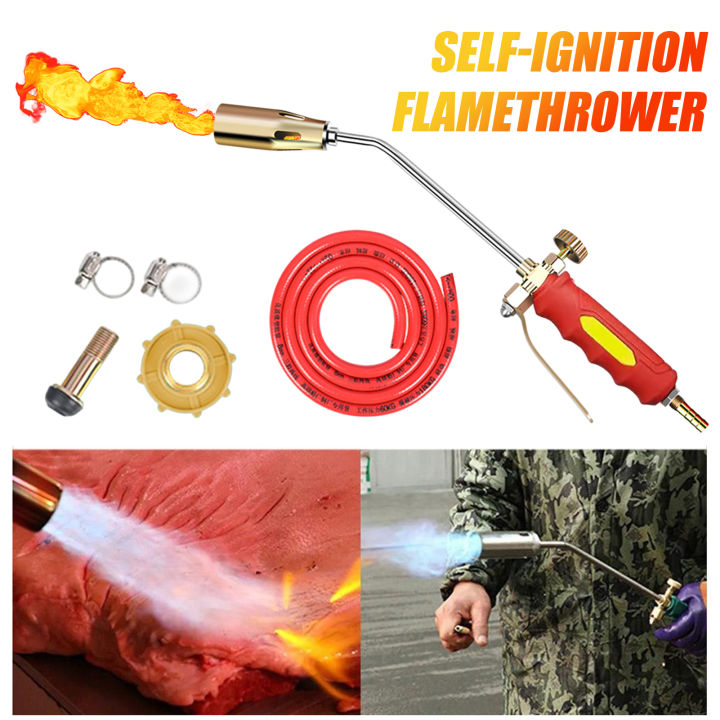 Self-ignition Flamethrower Flamethrower Portable Propane Torch Weed ...