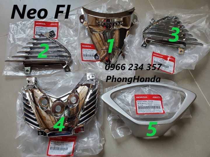 các chi tiết nhỏ dàn áo Fu Neo xăng cơ , Neo GT , Neo Fi 125 2006 ...