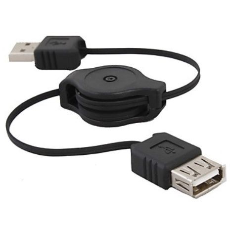 USB Retractable Extension Cable Male to Female 70cm | Lazada Singapore