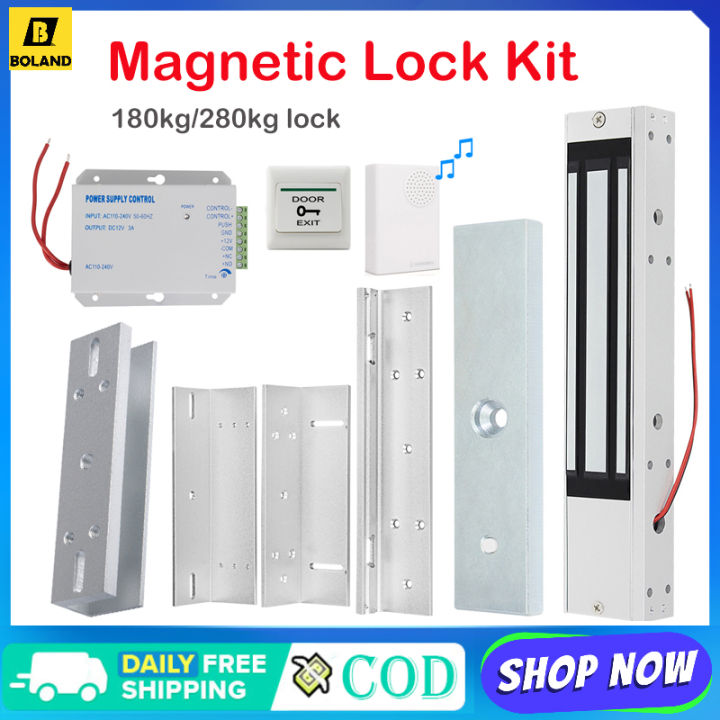 Boland 180kg/280kg Electric Magnetic Lock 396lb/617lb Holding Force ...