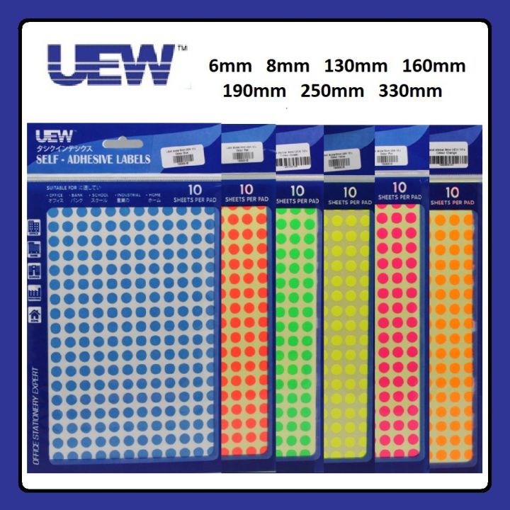 UEW Label Sticker/Self Adhesive Color Label Sticker/Assorted Sizes ... UEW Label Sticker/Self Adhesive Color Label Sticker/Assorted Sizes ...
