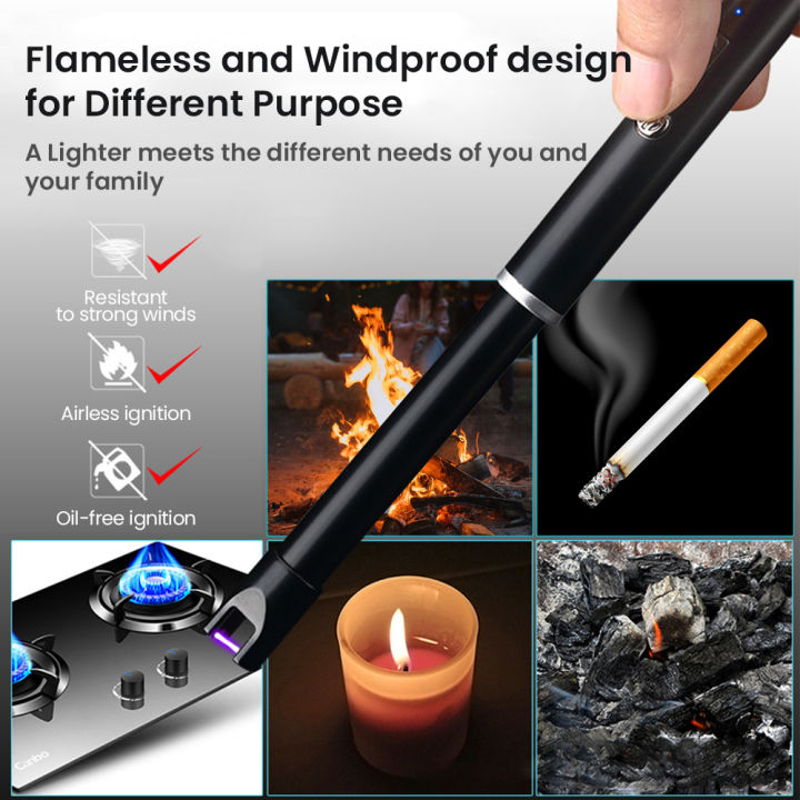 【COD】 Winning Star Lighter Electric Lighter Candle Lighter USB Type C ...
