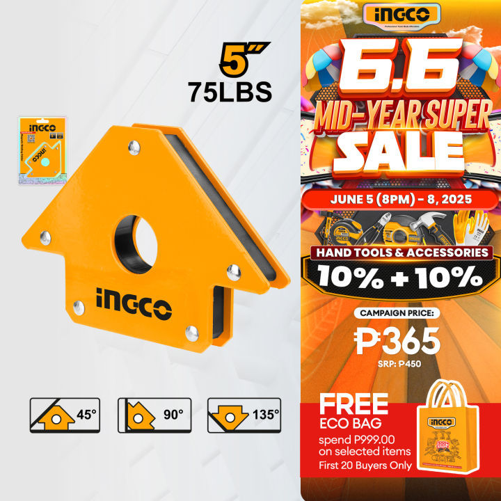 Ingco Steel Magnetic Welding Holder Positioner Soldering Magnets Arrow ...